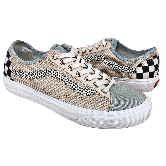Vans | Shoes | Vans Of The Wall Suede Canvas Mix Match Patchwork Style ...